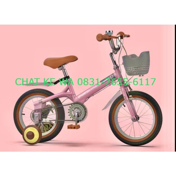 Jual Sepeda Anak PHOENIX Vintage 16 dan 18 Inch Pink [READY STOCK ...