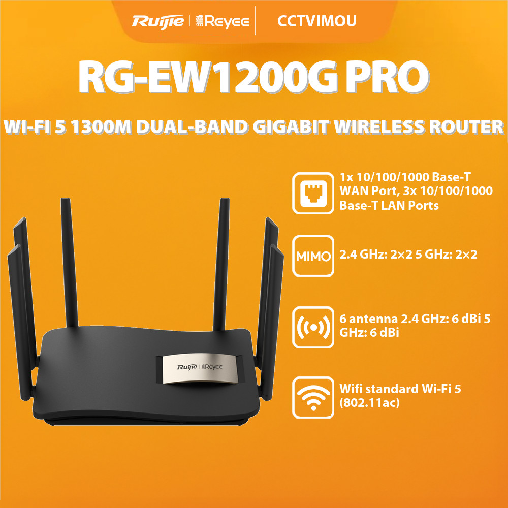 Jual RUIJIE REYEE RG-EW1200G PRO WI-FI 5 1300M DUAL-BAND GIGABIT ...