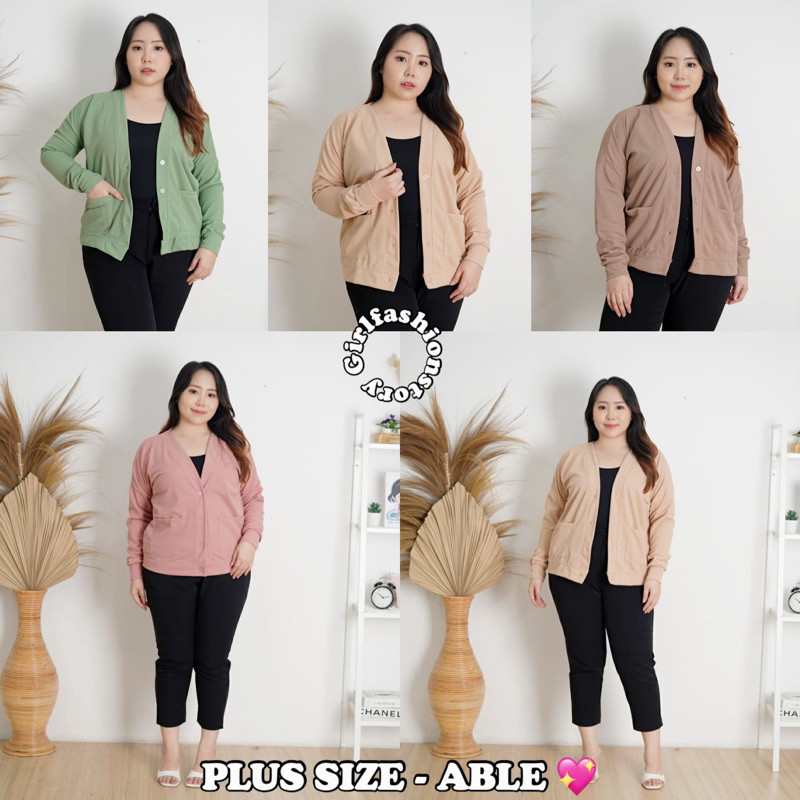 Jual GFS SILI APRIL KNIT CARDIGAN (L XL XXL) | Shopee Indonesia