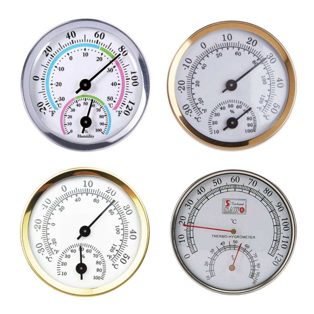 Jual Sauna Thermometer Hygrometer Metal Steam Sauna Room Temperature ...
