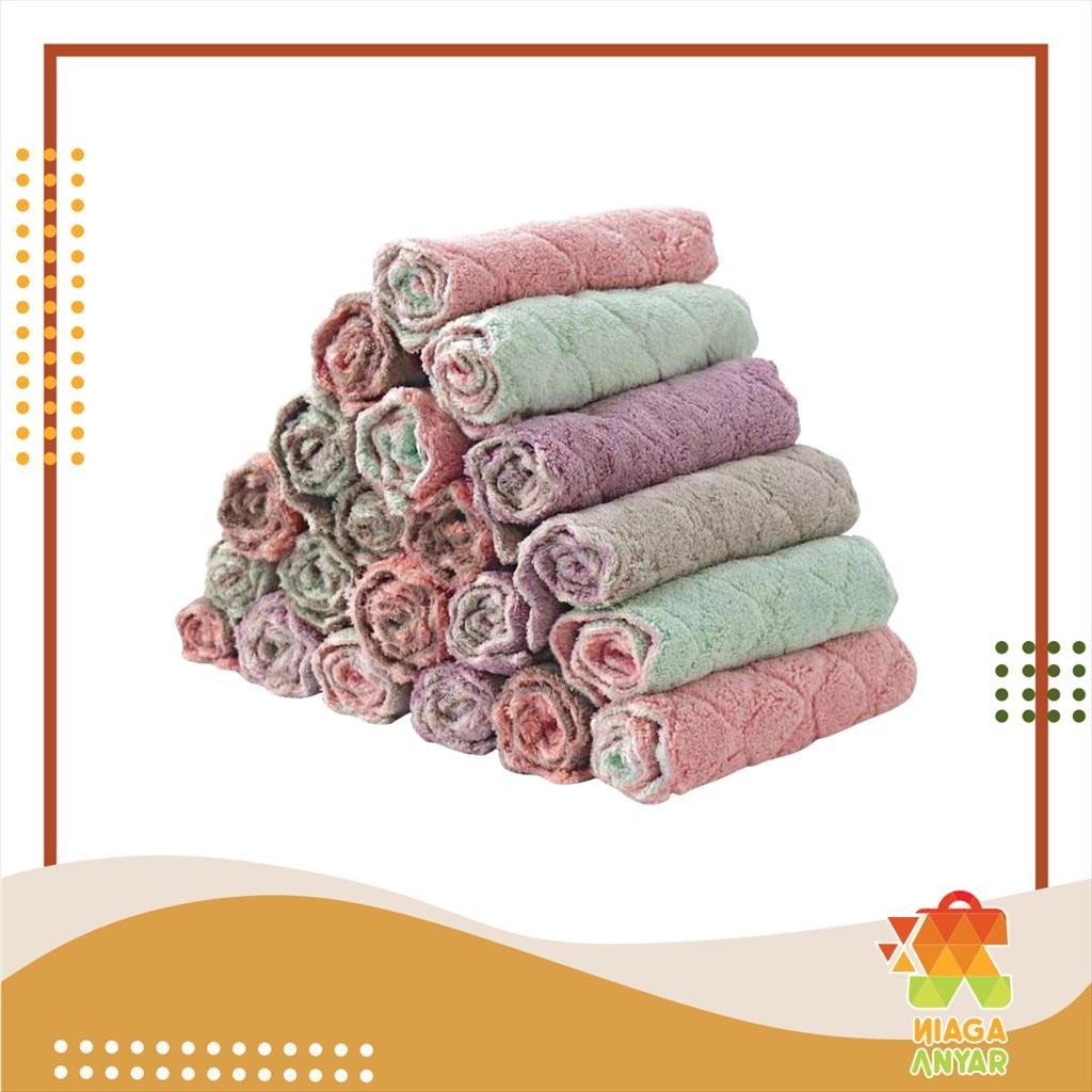 Jual NAS Lap Microfiber Serbagu/ Lap Piring 2 sisi Microfiber / Handuk ...