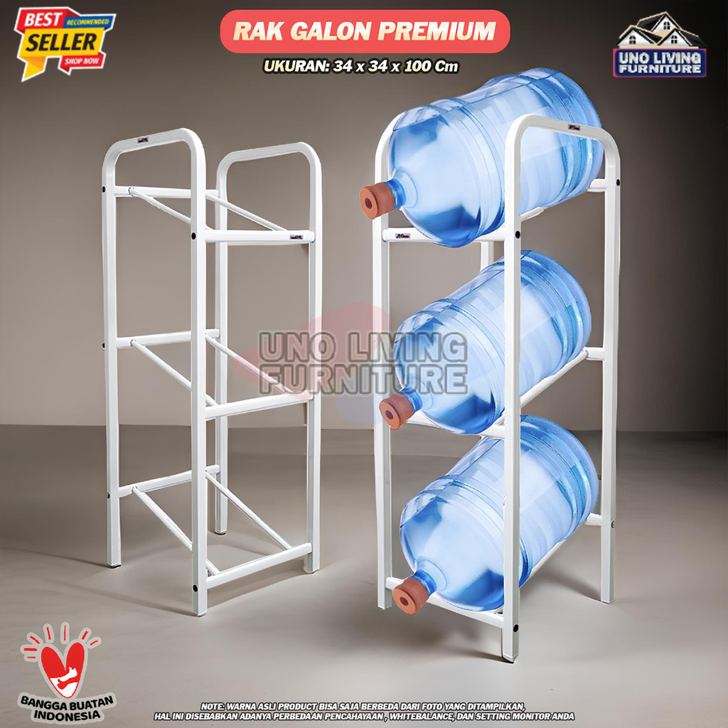 Jual Rak Galon Besi 3 Susun Full Besi Kuat dan Kokoh dan Dudukan Galon ...