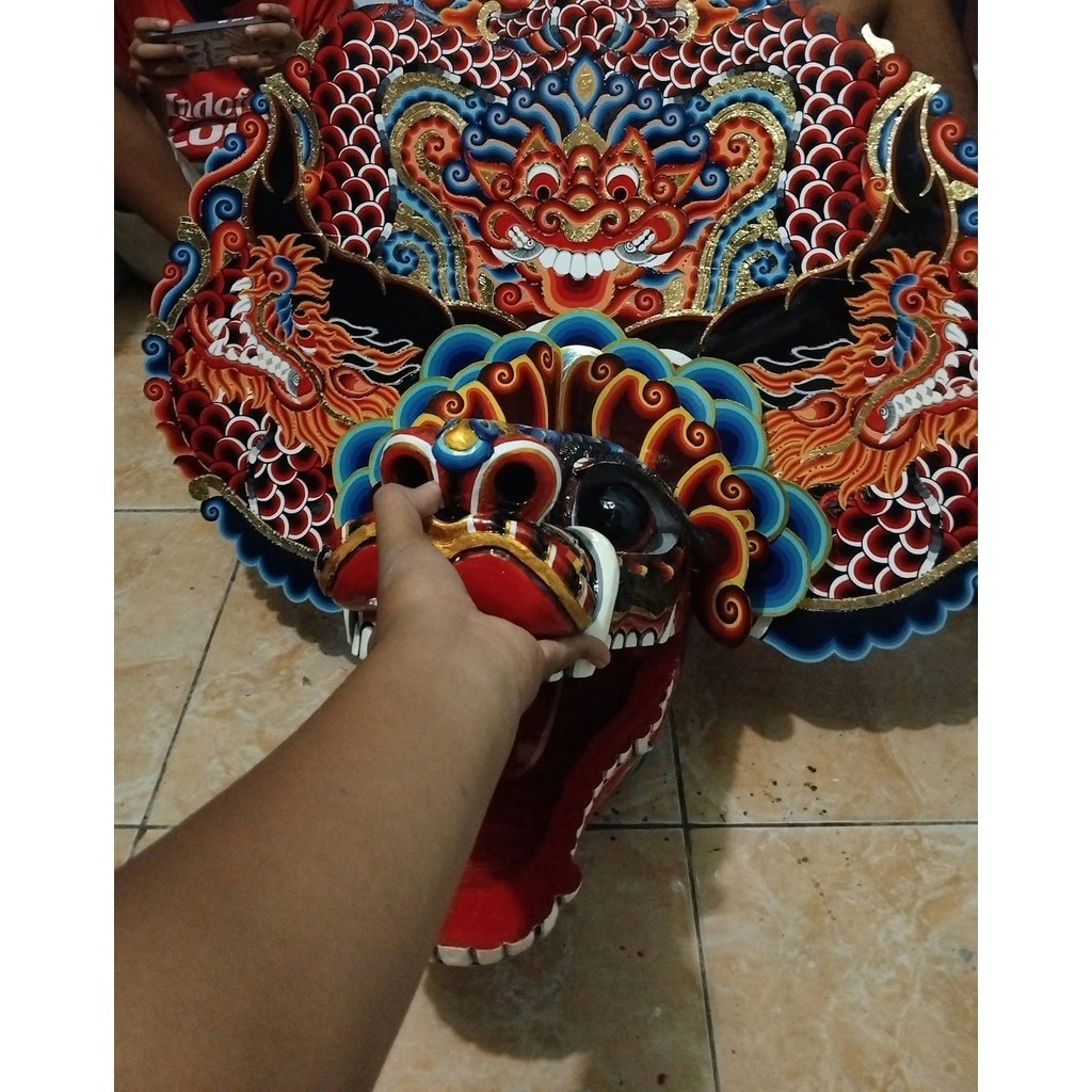 Jual Topeng Barogan Putihan Anak | Barongan jumbo kain jumbo warna ...