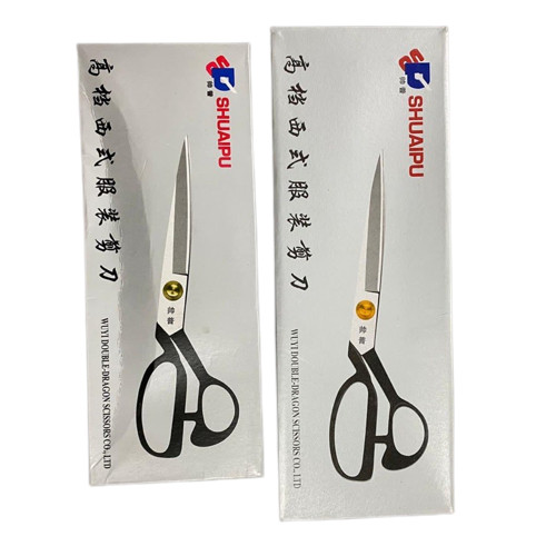 Jual Gunting Potong Bahan Kain Shuaipu bahan baja hitam ukuran 8"9"10 ...