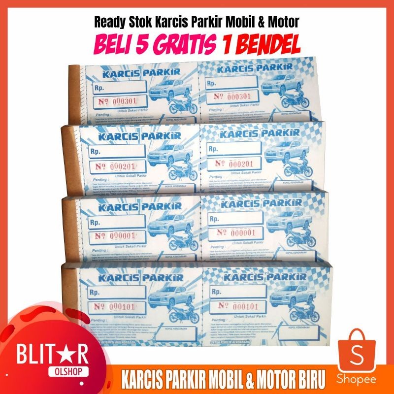 Jual Cetak Karcis parkir mobil dan motor Murah | Shopee Indonesia