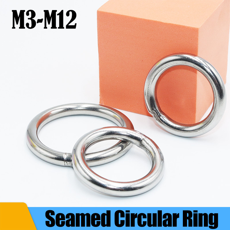 Jual M3-M12 Heavy Duty Welded Round Rings Smooth Solid O Ring 304 ...