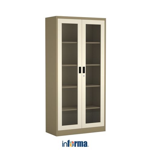 Jual Informa Kiev Lemari Arsip Kantor Metal 2 Pintu Kaca - Cokelat File ...