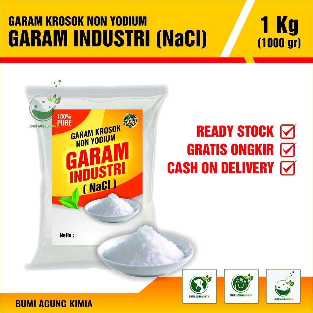 Jual Garam Industri / NaCL / Garam non yodium / Garam australia / Garam Krosok / Natrium Klorida ...