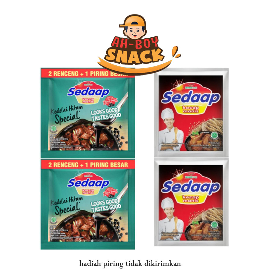 Jual KECAP SEDAAP RENCENG 10' SACHET X 16ML HIJAU - KECAP MANIS SEDAAP ...