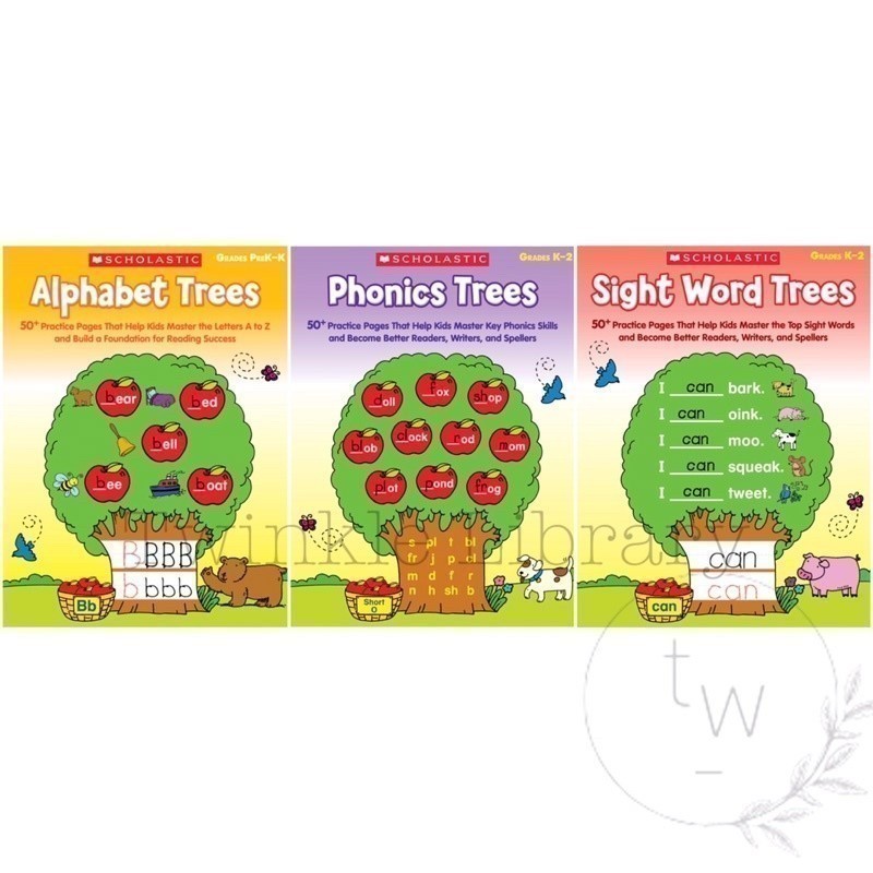 Jual Sch*lastic Alphabet / Phonics / Sight Word Trees Grade PreK-K & K ...