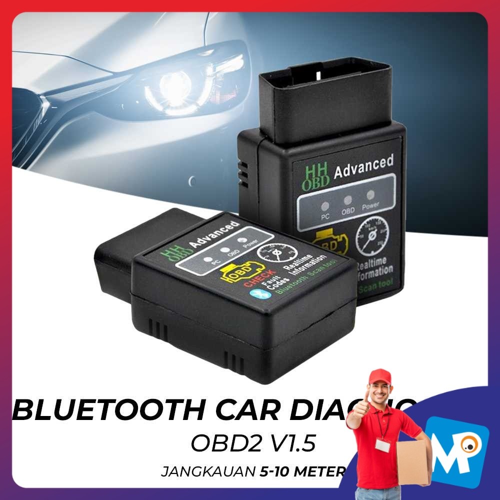 Jual OBD II Bluetooth Car Diagnostic OBD2 Scanner Diagnosa Kendaraan - ELM327 | Shopee Indonesia
