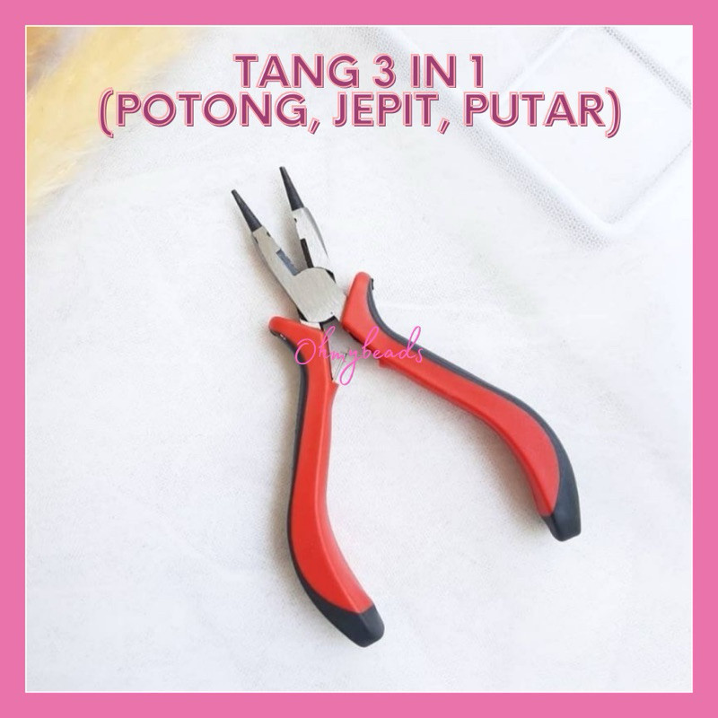 Jual DIY Tang 3 in 1 / Tang Potong Jepit Putar / Tang Aksesoris ...