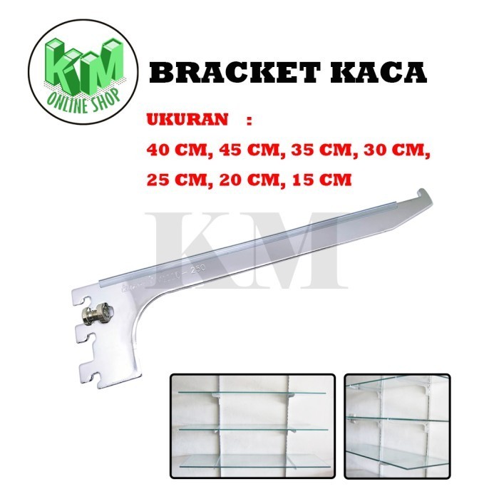 Jual Bracket Kaca 45 CM by Karya Muda Homeware | Shopee Indonesia