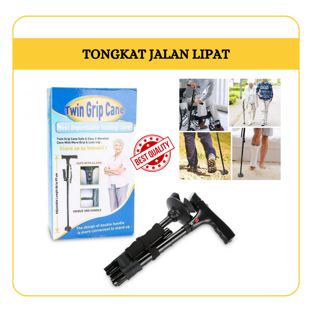 Jual Tongkat Lipat Lampu Alat Bantu Jalan Tongkat lipat dengan pegangan ...