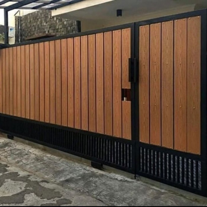 Jual pagar besi galvanis minimalis modern GRC | Shopee Indonesia