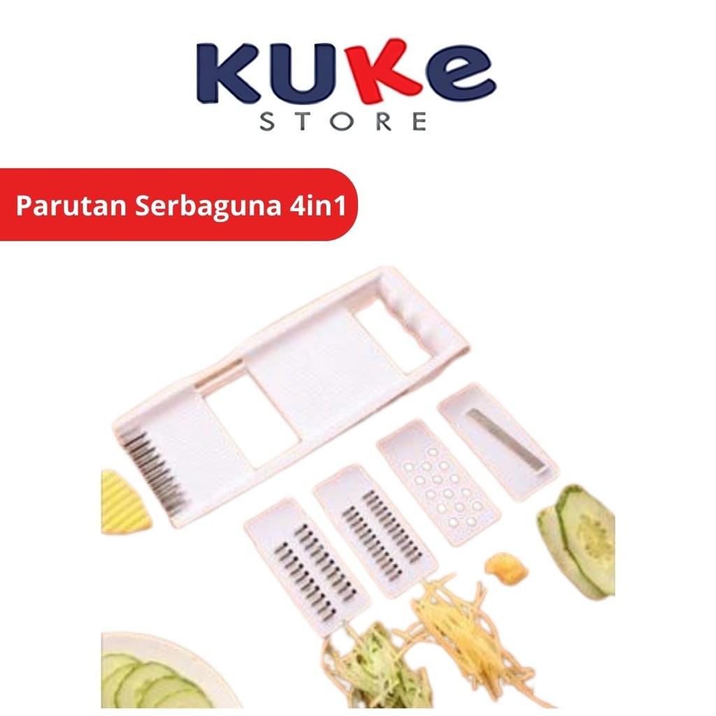 Jual Parutan Serbaguna 4in1 / Alat Pengiris Garnish Buah Sayur Wortel ...