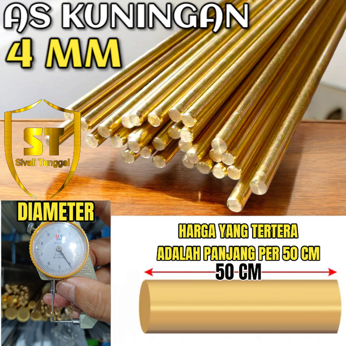 Jual AS KUNINGAN DIAMETER 4MMX50CM | Shopee Indonesia