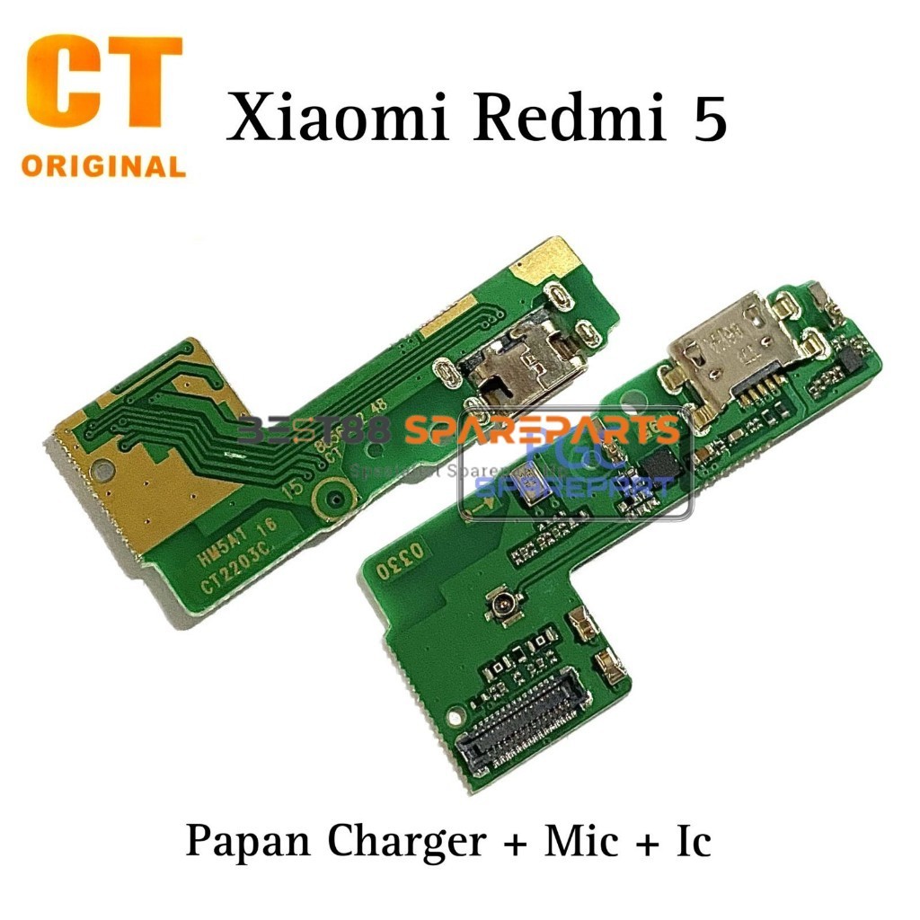 Jual Original Ada IC - Papan Konektor PCB Charger & Mic Xiaomi Redmi 5 ...