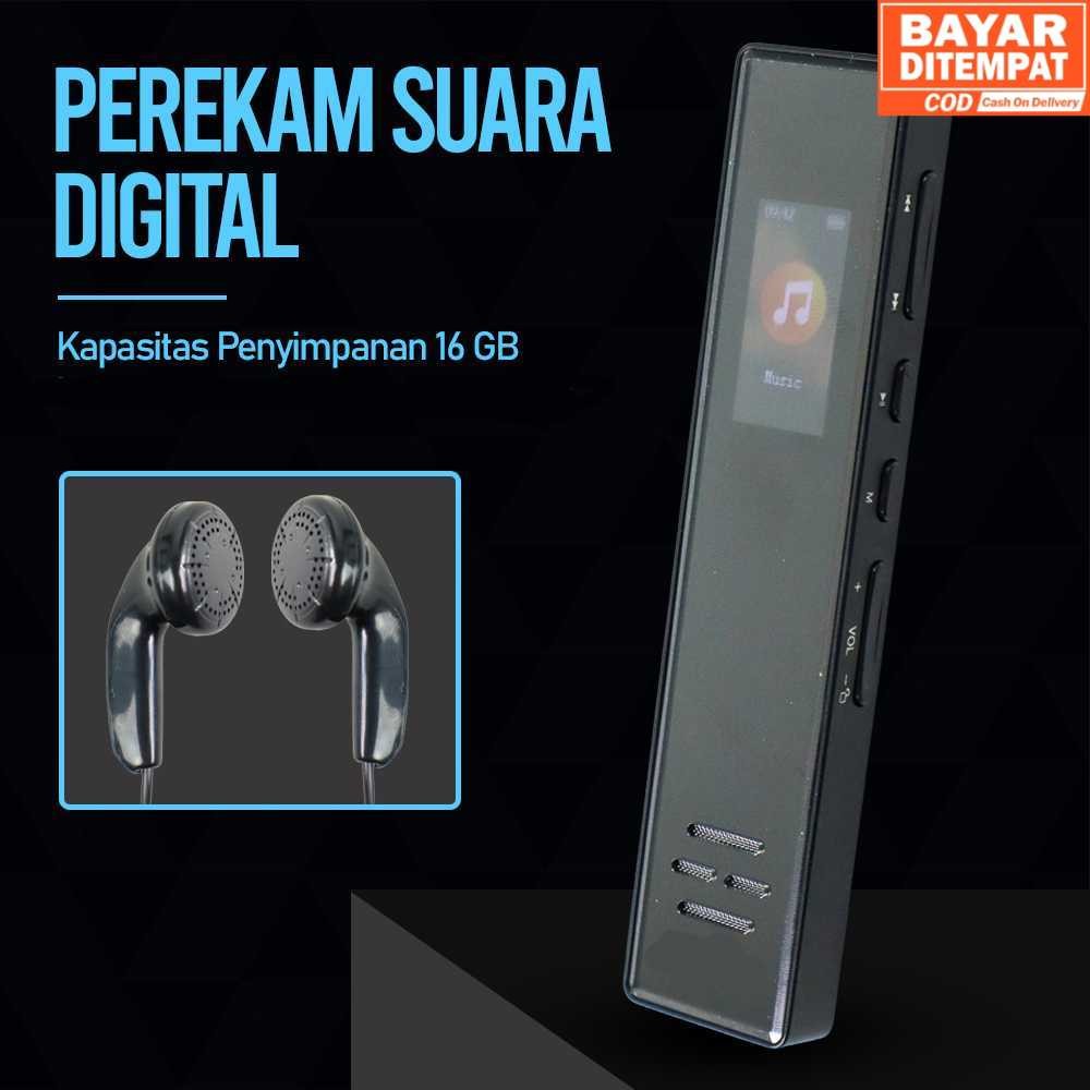 Jual ( 16 COD ) MROBO Perekam Suara Audio Digital Voice Recorder 1536K ...