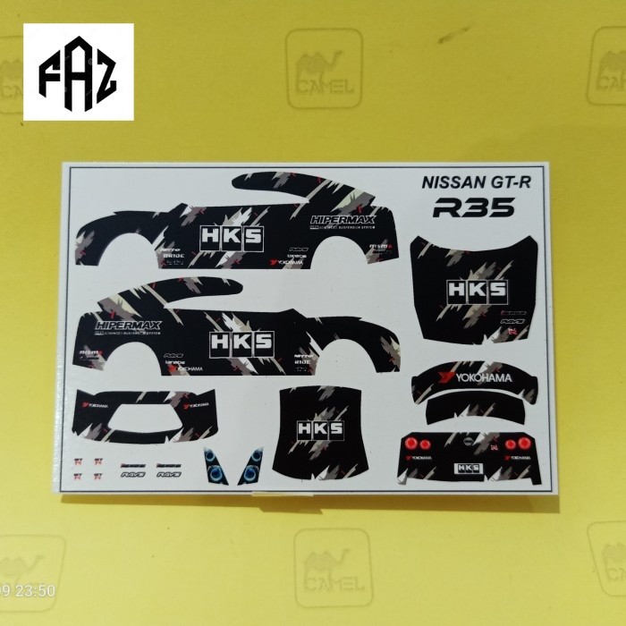 Jual Decal Striping Stiker Diecast Hot wheels nissan skyline gtr r35 ...