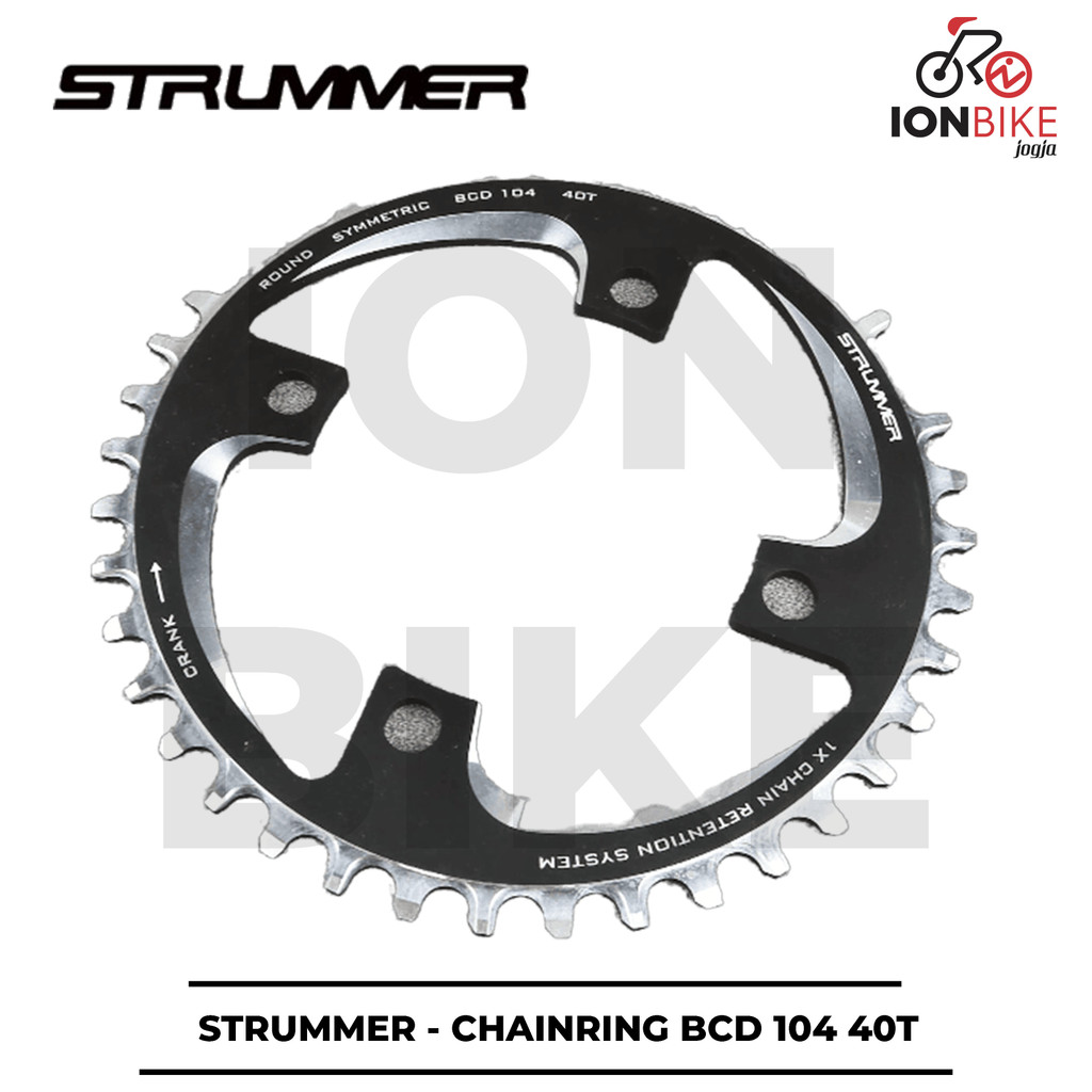 Jual Chainring Strummer 40T BCD 104 Alloy Narrow Wide CNC Chain Ring ...