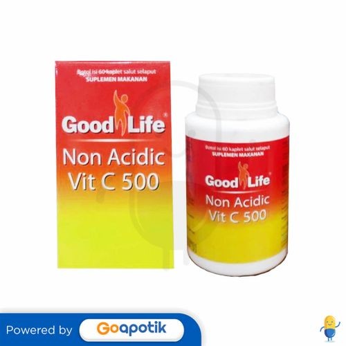 Jual Good Life Non Acidic Vit C 500 Mg Botol 60 Kaplet | Shopee Indonesia