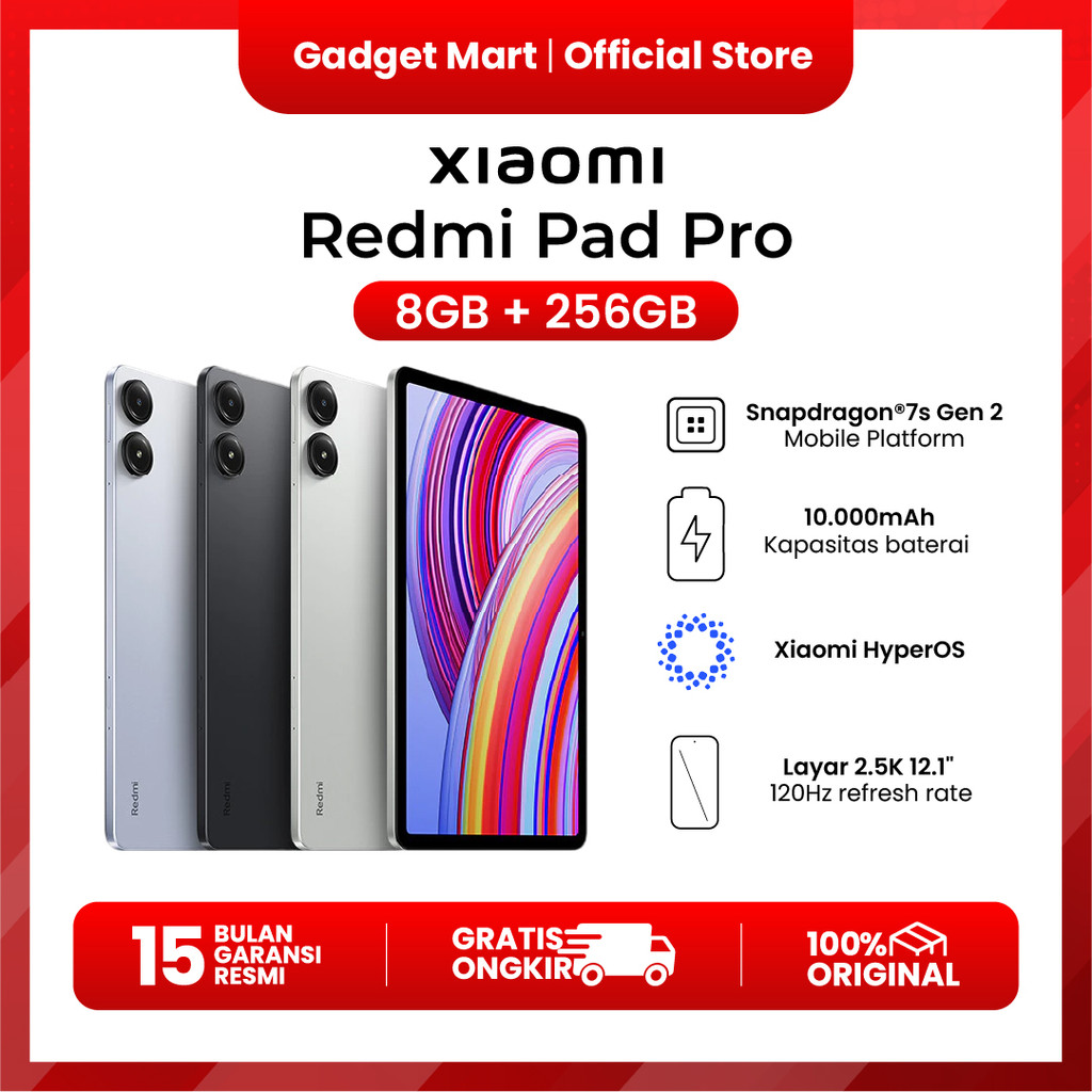 Jual Xiaomi Redmi Pad Pro 8/256GB - Garansi Resmi | Shopee Indonesia