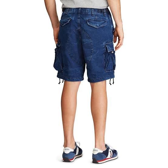 Jual RRL BY P*LO RALPH LAUREN DENIM CARGO PANTS | CELANA PENDEK DENIM CARGO | RIPSTOP |KANCING ...