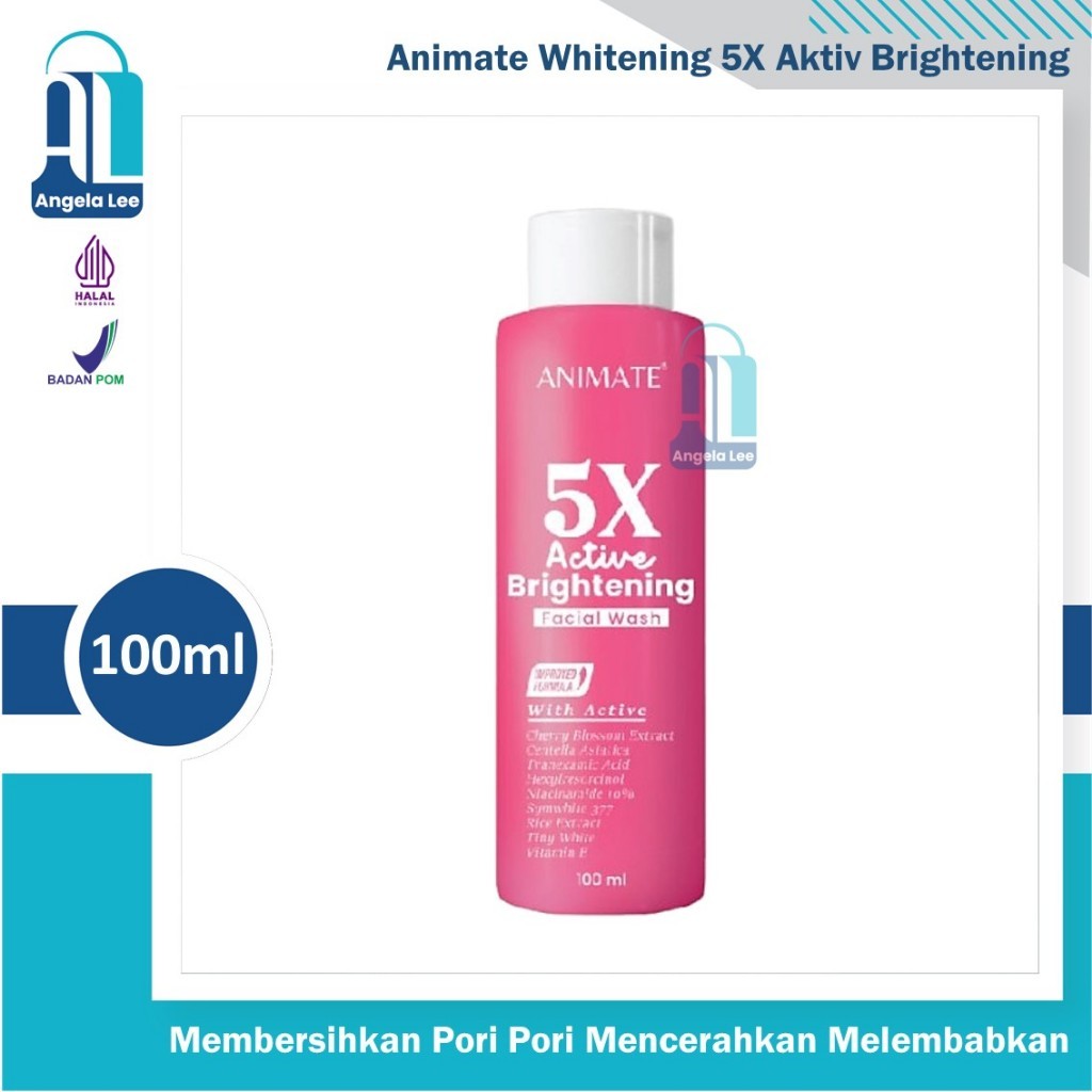 Jual ANIMATE Brightening Facial Wash 100 ml - Sabun Cuci Muka Wajah 100 ml | Shopee Indonesia