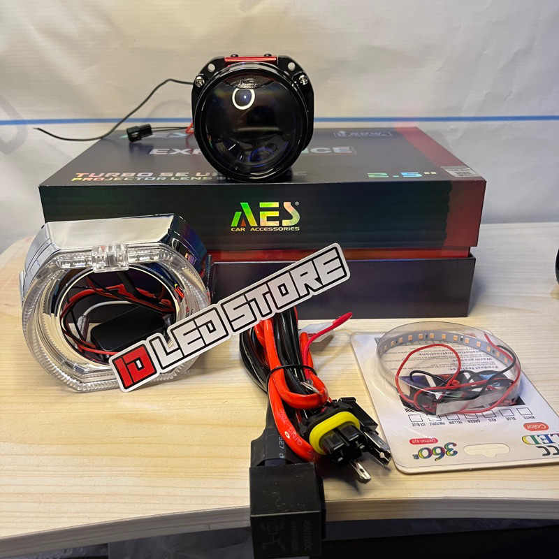 Jual NEW Paket Komplit Biled Aes Turbo Experience 2.5 inch 55 Watt ...