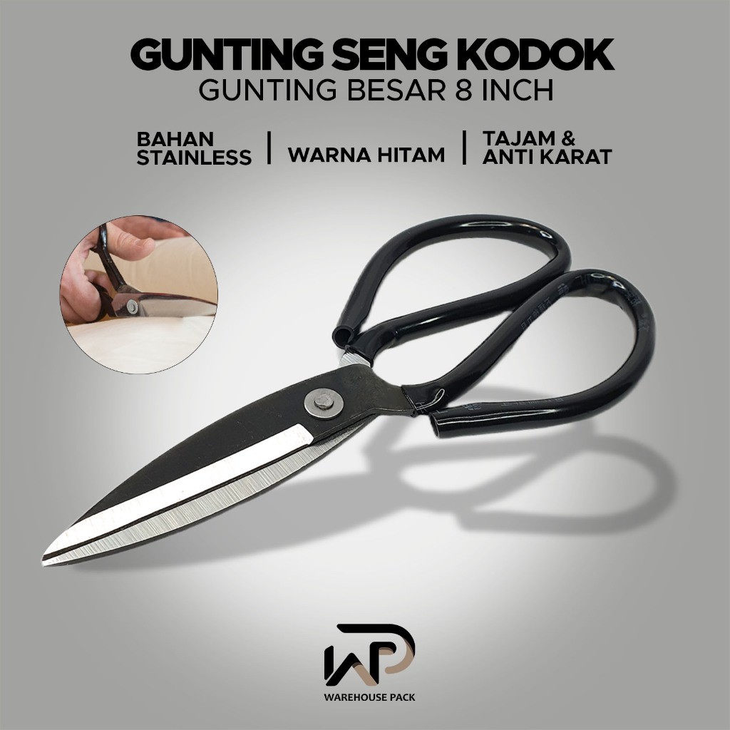 Jual Gunting Kodok Multifungsi 8Inch 23cm Potong Bahan Kain Serbaguna ...