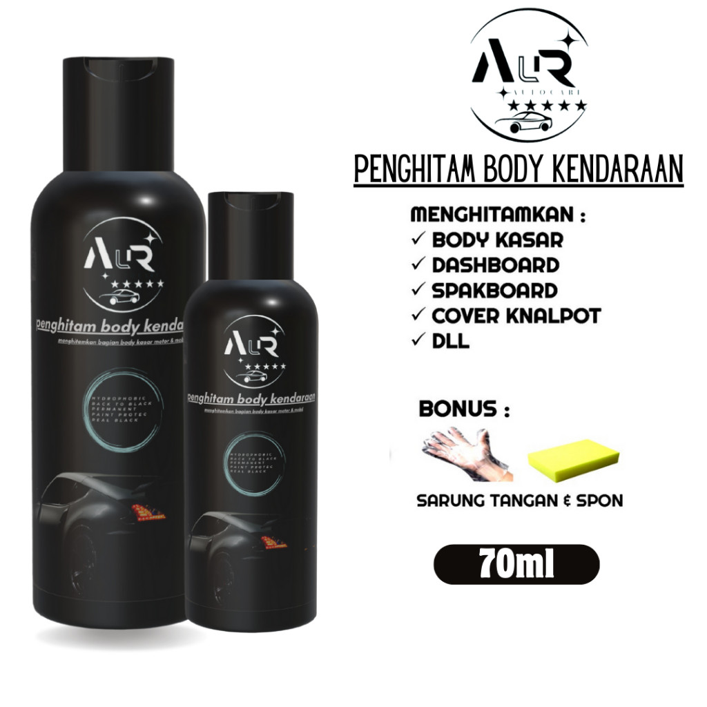 Jual AUR~penghitam body kasar motor70ml/cat body kasar motor NEW ...