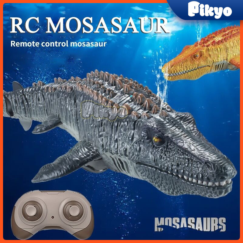 Jual Pikyo 2.4Ghz Mainan Dinosaurus Mosasaurus RC Dapat Menyemprotkan ...