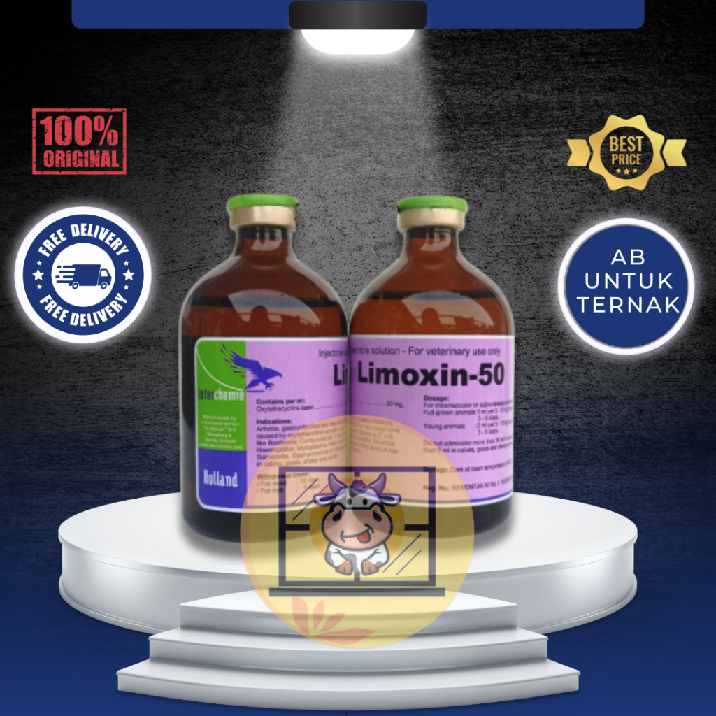 Jual LIMOXIN-50 isi 50 ml AB Hewan Spektrum Luas Hewan Sapi - Like ...