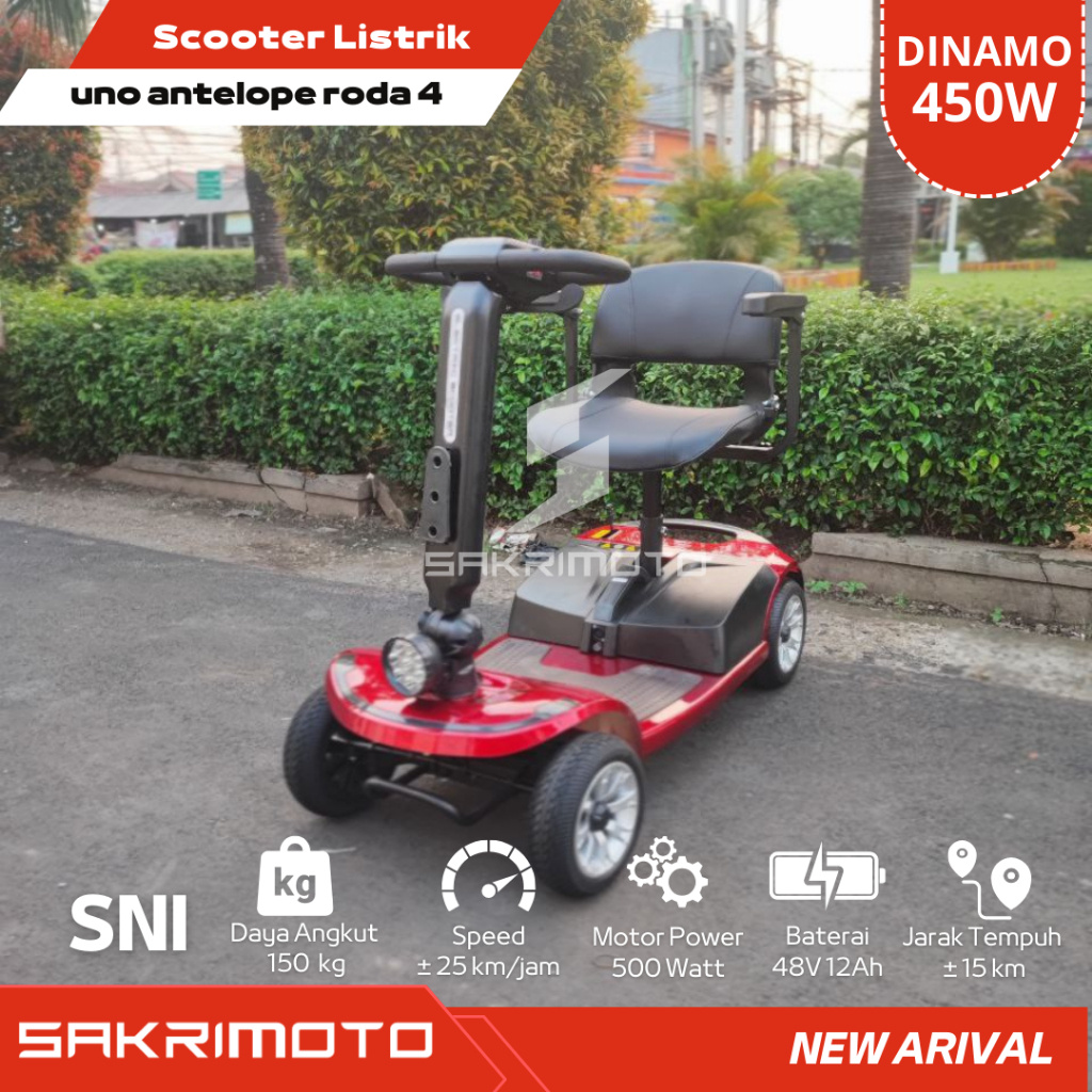 Jual scooter uno Antelope roda 4 - sepeda listrik roda empat - MALEO ...