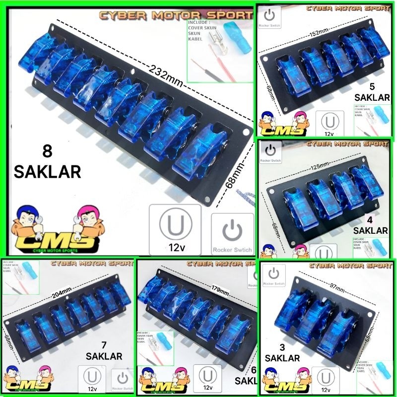 Jual Saklar panel 12v universal . Usb charger mobil universal . saklar ...
