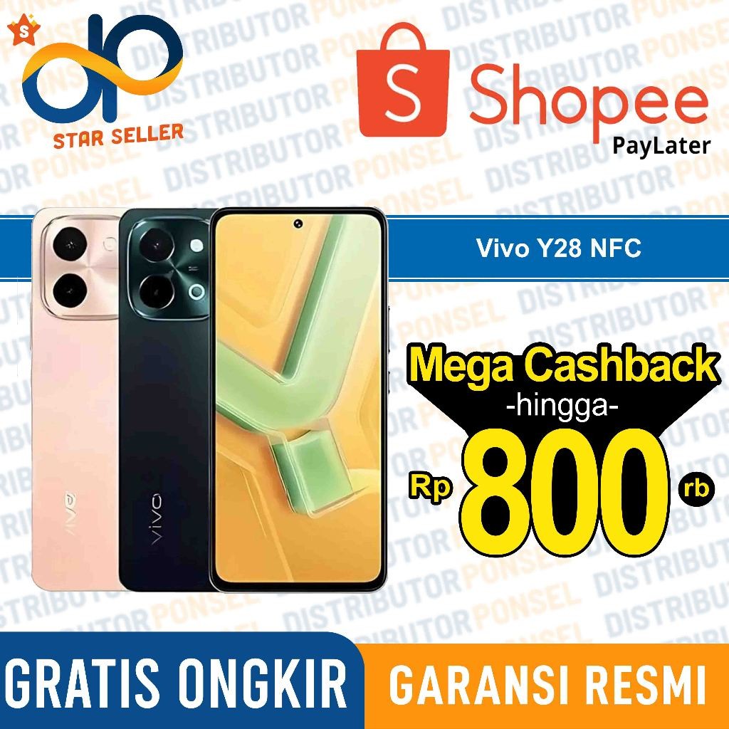 Jual Vivo Y28 NFC 6/128 GB 8/128 GB 8/256 GB Garansi Resmi Not Y22 Y27 s - AFFILIATE | Shopee ...