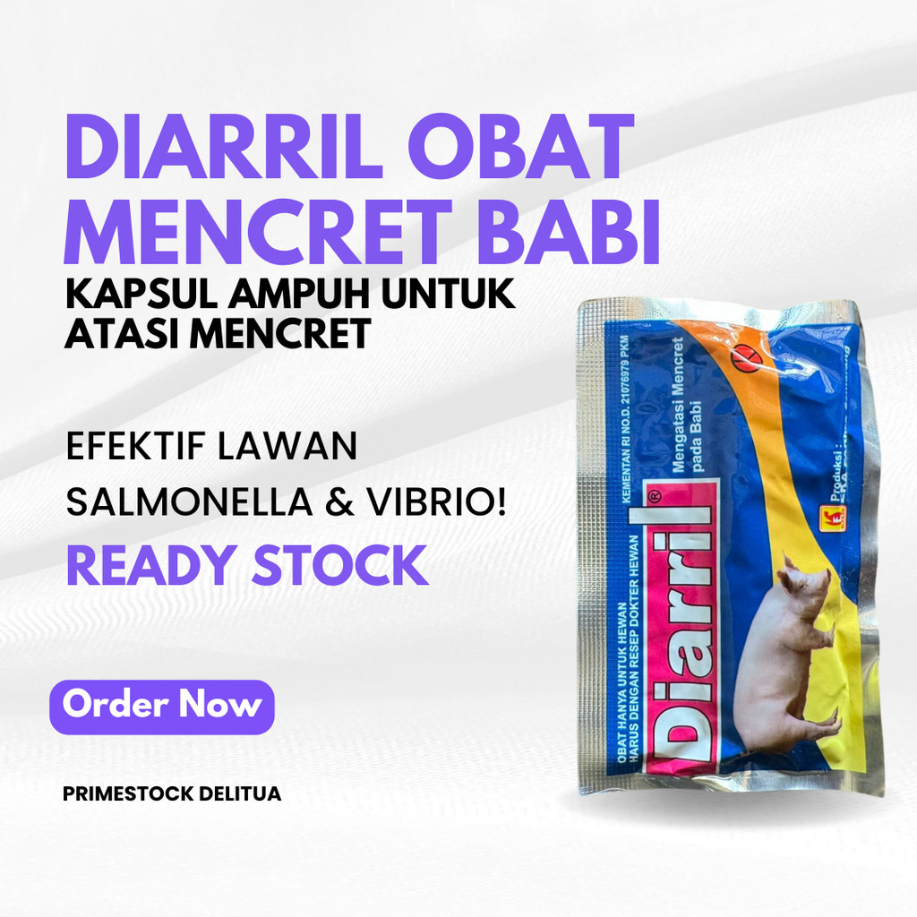Jual DIARRIL 10 Kapsul EKA FARMA – Obat Mencret Babi yang Ampuh dan ...
