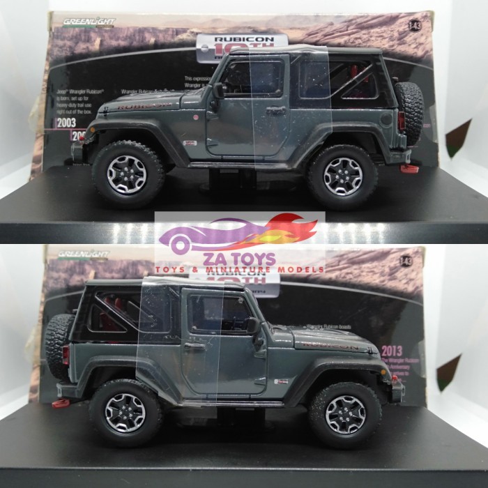 Jual Jeep Wrangler Rubicon Short Greenlight 1/43 Miniatur Diecast Pajangan Mainan | Shopee Indonesia