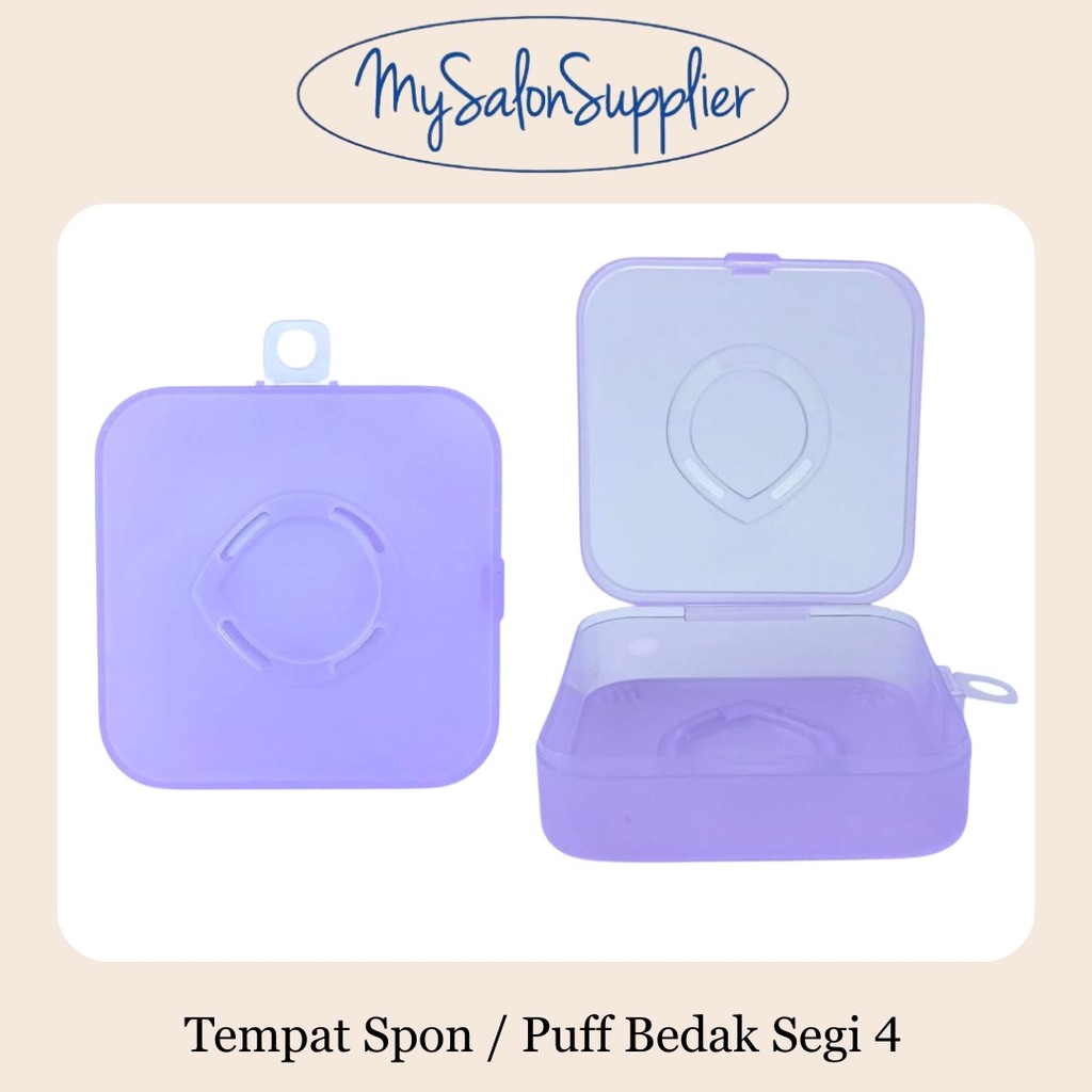 Jual Tempat Spon / Sponge BB Cream / Puff Bedak Segi 4 | Shopee Indonesia