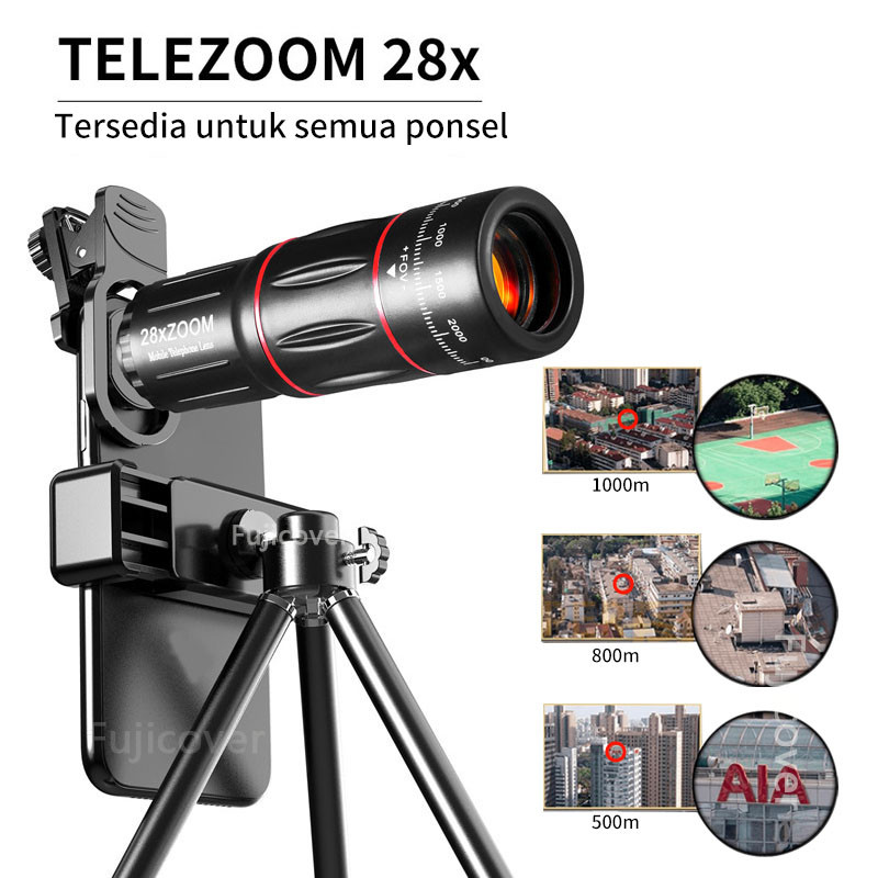 Jual Lensa Apexel 28x Zoom Lensa Zoom Kamera Hp Telephoto Apexel 18x25 ...