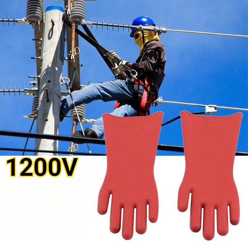 Jual Sepasang Sarung Tangan Listrik Anti Setrum Class 12000v/Sarung ...