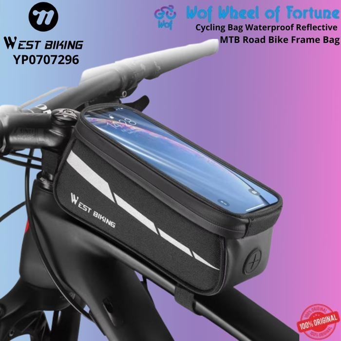 Jual WEST BIKING 296 Tas Frame Atas Sepeda TPU Layar Sentuh Untuk ...