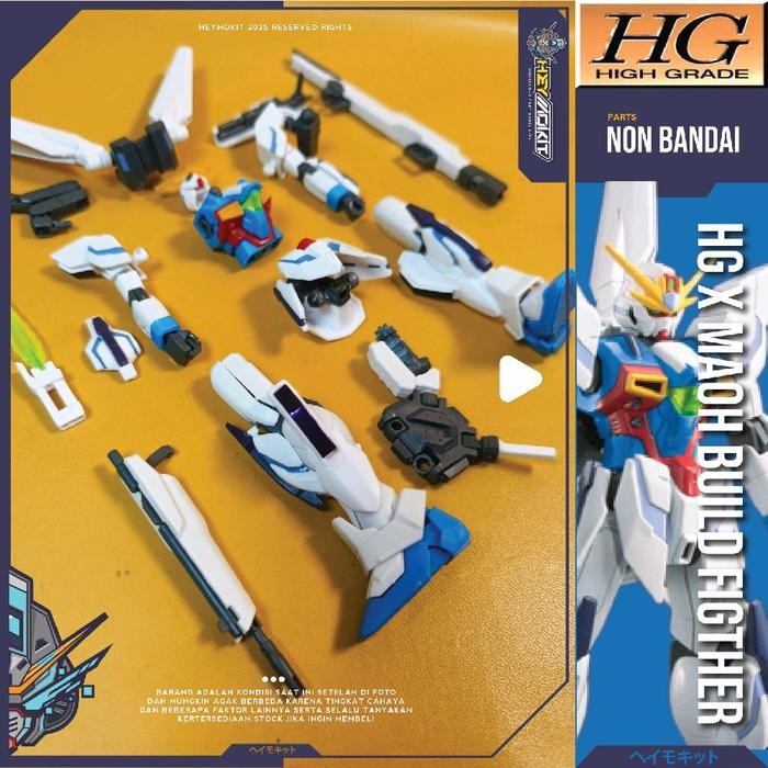 Jual HG 1/144 X MAOH NON BANDAI GUNDAM GUNPLA PART UNIT HEAD FACE VFIN ...