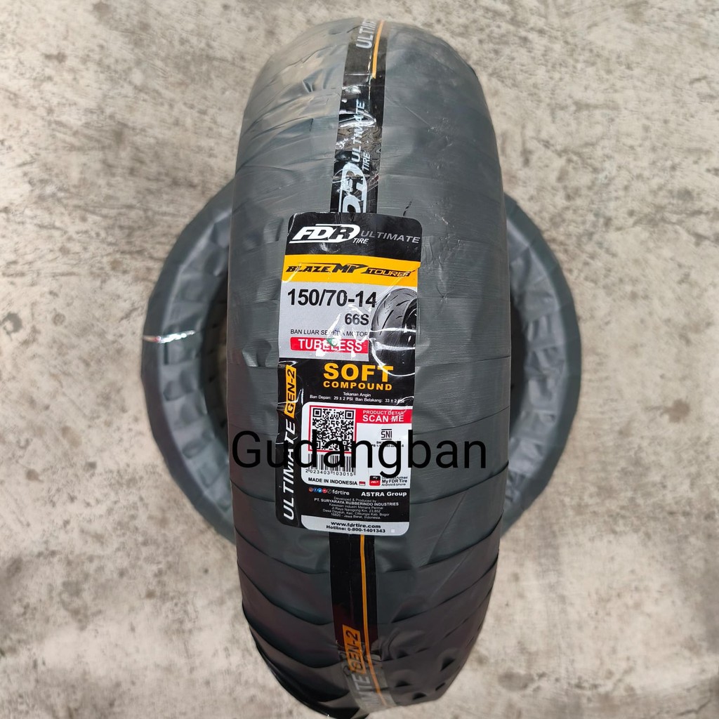 Jual ( RING 14 ) FDR BLAZE MP TOURER 150 70 14 BAN MOTOR XMAX TUBELESS ...
