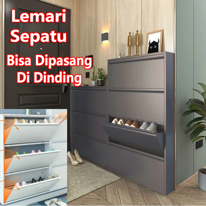 Jual Lemari Sepatu/Rak Sepatu/2 - 4 Layer Kuat Tebal Lemari Sepatu ...