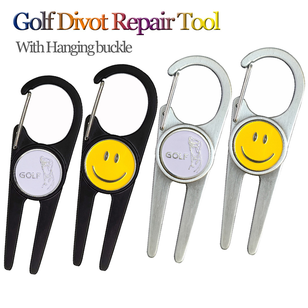 Jual 1PC golf divot Fork repair tool with Button Magnetic with hanging ...