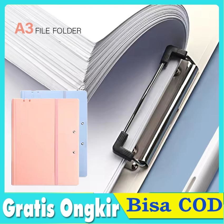 Jual Folder A3 Transparan Penjepit Kertas Tanpa Kantong - Map Ujian ...