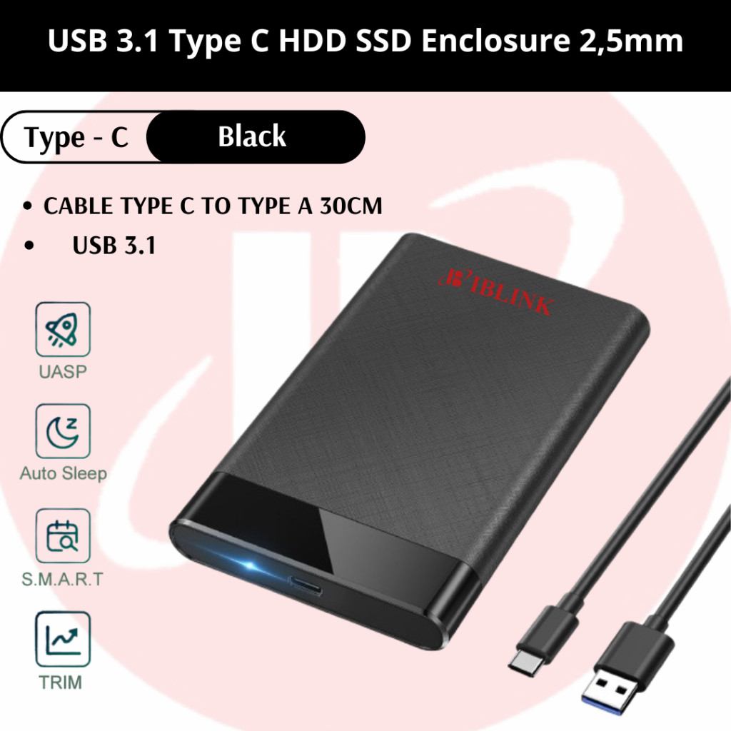 Jual USB 3.1 Type C HDD SSD Enclosure Casing Adaptor / Casing External ...