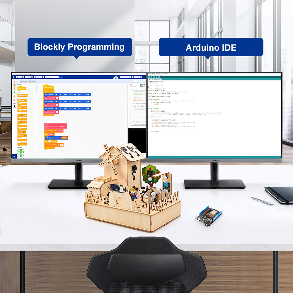 Jual ACEBOTT Smart Farm Home STEM STEAM Starter Kit Wooden House IoT ...